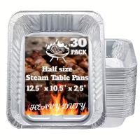 China Heavy Duty 9x13 Half Size Disposable Foil Pans 30 Pack for Baking and Catering for sale