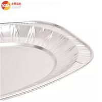 China Disposable Oval Aluminum Foil Tray 990ml 1400ml 2270ml Turkey Fish Grilling Pan Shallow Roast Container for sale