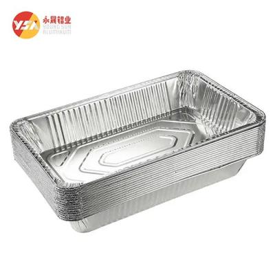 China Aluminum Foil Lunch Box 30-600mm Length 0.05mm Thickness for Food Packaging for sale