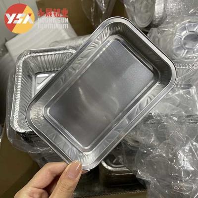 China Aluminium Foil Oblong Lunch Box 1LB Take Out Pan Versatile Food Container for sale