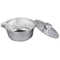 China Round Disposable Aluminum Container 4300ml Capacity Customizable for Food Packaging for sale
