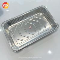 China 20x13 Inch Large Disposable Aluminum Foil Pan Deep Takeaway Container Tray for sale