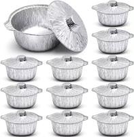 China Aluminum Foil Tray Pans Containers for Food Packaging 500ml Disposable for sale
