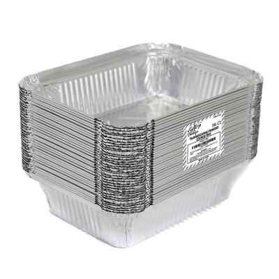 China Disposable Aluminium Foil Container Tray 8.6 x 6.6 Inches Deep Pan Takeaway Reusable for sale