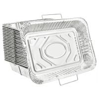China Disposable Aluminium Foil Container Tray 8.6 x 6.6 Inches Deep Pan Takeaway Reusable for sale