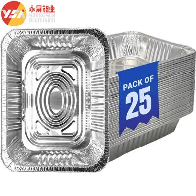 China Aluminum Disposable Tray Foil Plate Oblong Round Square 50 Pack 12x8 Inch for sale