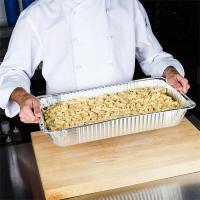 China Aluminum Foil Tray Rectangle Silver PET Accepted 500ml Food Packaging for sale