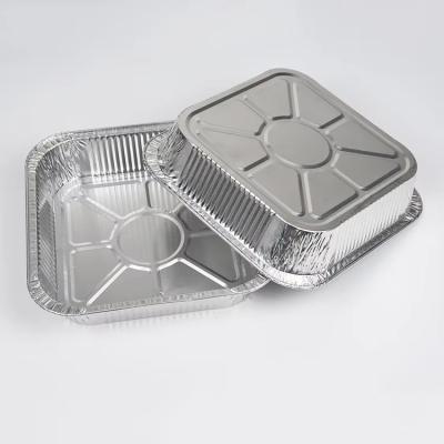 China Aluminum Foil Takeaway Food Container 1000ml Durable Disposable Pan for Storage for sale