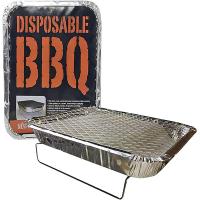 China Disposable Aluminum Foil Barbecue Tray with Wire Mesh Holder for Outdoor Picnic Grilling for sale