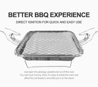 China Disposable BBQ Grill Wire Mesh Roaster with Bamboo Charcoal 30x20cm for sale