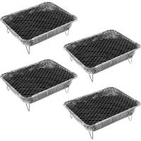 China Outdoor Mini Portable Instant Charcoal Grill 20x15cm Camping Picnic Tool for sale
