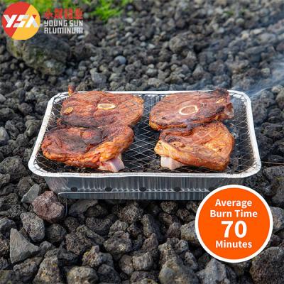 China Portable Mini Charcoal Grill 26.5x19.5x8cm Small Outdoor BBQ Grill for Camping for sale