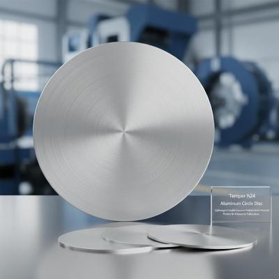 China Aluminum Circle Disc 1050 1060 1100 3003 H24 Temper 100-1800mm Diameter for Industrial Fabrication for sale