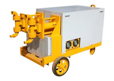 China Yellow 7.5kw Mobile Grout Pump Cement Injection Grouting Machine Customized for sale