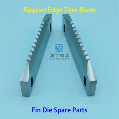 China Customized Fin Die Spare Parts Lower Rippled Edge Trim Blade Advanced Slitting Technology for sale