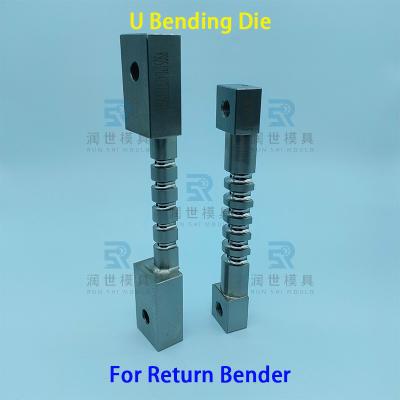 China DC53 Steel 3/8 Inch Tubing Return Bender Clamping Die For Copper Aluminum Pipe Elbows for sale