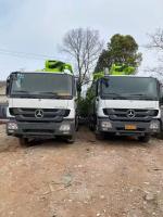 China Zoomlion 47m Used Concrete Pump with 120 m³/h Output and 365kw Diesel Engine on Mercedes Benz Truck for sale