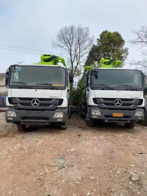 China Zoomlion 47m Used Concrete Pump with 120 m³/h Output and 365kw Diesel Engine on Mercedes Benz Truck for sale