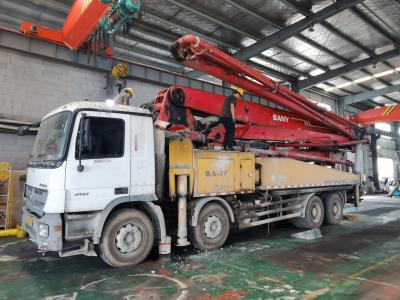 China Used Concrete Pump on Benz with 48 Meter Max.Vertical Reach and 38380 Kg Total Weight for sale