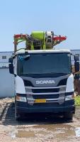 China Semi-Dry Shotcrete Ready-Mix Concrete Pump Truck with Zoomlion 56meter Used Pump Offer for sale