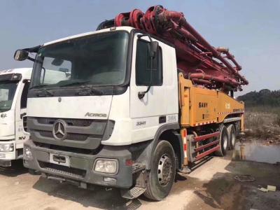 China Provide After-sales Service 2014 Sy 48 Meter Used Concrete Pump with Benz Chassis for sale
