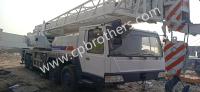 China 2010 Zoomlion 50ton Used Truck Crane for Hydraulic Construction Machinery in White for sale