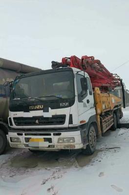 China 11750*2500*3970 mm Semi-Dry Shotcrete Type Concrete Batching Plant with Benz Chassis for sale