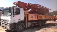 China 125/180 M3/H Used Concrete Mixer Truck with 52 Meter Concrete Pump on Benz Chassis for sale