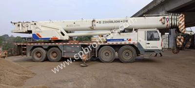 China White 2014 Zoomlion Qy80V Truck-Mounted Telescopic Crane Maximum Lifting Height 40m for sale
