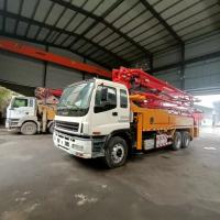 China Used Heavy Equipment 38 Meter Putzmeister Truck Mounted Concrete Pump for Construction for sale