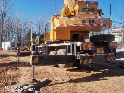 China 2013 Year 90 Ton All-Terrain Used Truck Crane for Lifting Equipment in Orange for sale