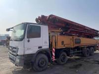 China Red Beton Boom Pump Putzmeister 56 Meter Second Hand for Big Construction Projects for sale