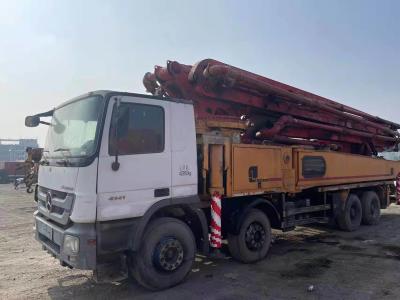 China Red Beton Boom Pump Putzmeister 56 Meter Second Hand for Big Construction Projects for sale