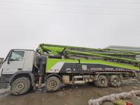 China Zoomlion 63m Direct Used Pump Truck for Ready-Mix Concrete and Semi-Dry Shotcrete for sale