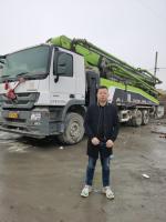 China High Productivity Zoomlion 63m Used Concrete Pump Truck with Batching Plate and Good for sale