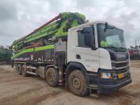 China 120m 178 Productivity ZLJ5440THB Used Zoomlion 63meter Trailer Pump Secondhand Pump Truck for sale