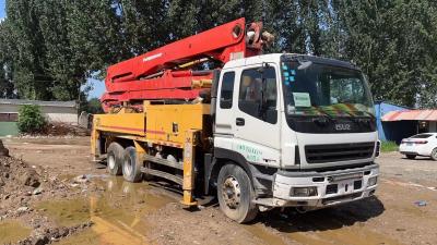 China 38m Cylinder Type Used Concrete Pump Putzmeister on Isuzu in Good Condition for Building for sale