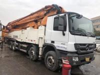 China Used 56 Meter Boom Pump Truck Mounted Construction Machinery with Hydraulic Machining for sale