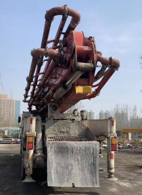 China Vibrating Amplitude 2.6mm 14150*2500*3950 Concrete Pump Putzmeister 56m on Benz Actros for sale
