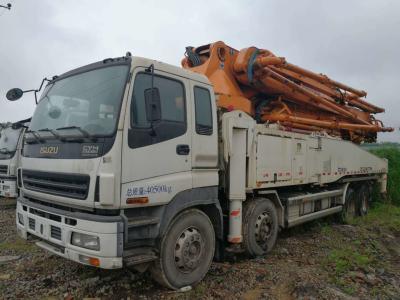 China Zlj Concrete Mixer Truck 52 Meter Max.Vertical Reach Orange Manufactured in 2013 for sale
