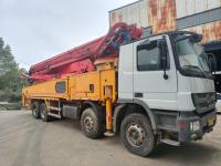 China Used Conditioni 56m Concrete Pump Putzmeister with Hydraulic Machining Process Orange for sale
