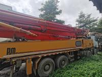 China 2013 Putzmeister Concrete Pump 53m Orange Color Vibrating Amplitude 2.6mm Version for sale