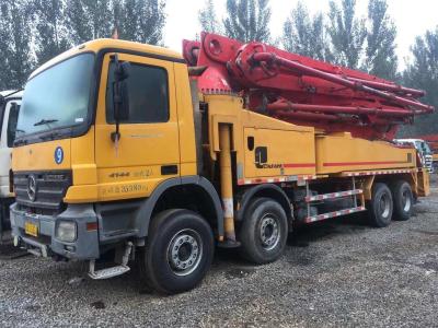 China Pm 46 Meter Used Pump Truck for Semi-Dry Shotcrete and 12170*2500*3920 mm Dimensions for sale