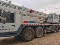 China Used Zoomlion Qy80V Engineering Construction Machinery with Five-Arm Yellow Crane Jib for sale