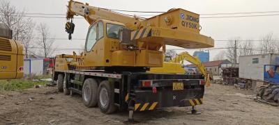 China 50ton Terrian Mobile Crane Used in 2015 with Maximum Lifting Weight 16t and 4 Shafts for sale
