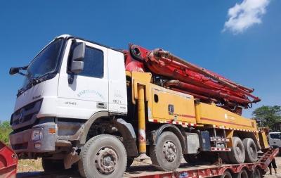 China 2.6mm Vibrating Amplitude Used Putzmeister Concrete Pump Truck for Batching Plant Mixer for sale