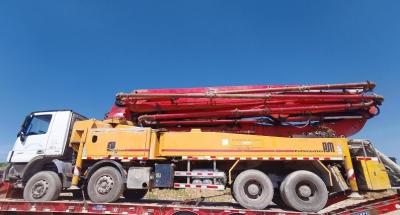 China Used Secondhand Orange Putzmeister Concrete Pump 46m 56m Truck for Mixer for sale