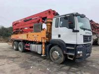 China 38 Meter Used Concrete Pump for Ready Mix Vibrating Amplitude of 2.6mm Heavy Equipment for sale