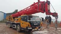 China 25ton Heavy Equipment Mobile Crane Red Used Truck Crane with Maximum Lifting Height 40m for sale