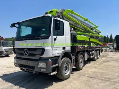 China Zoomlion 56 Meter 2013 Concrete Pump Truck with 180 M3/H Productivity on Benz Chassis for sale